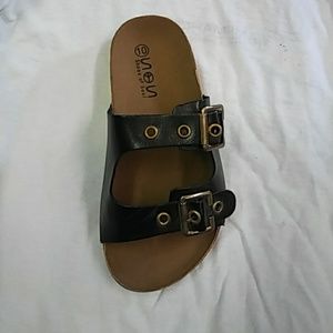 SOS | Shoes | New Black Color Slip On Sandals | Poshmark